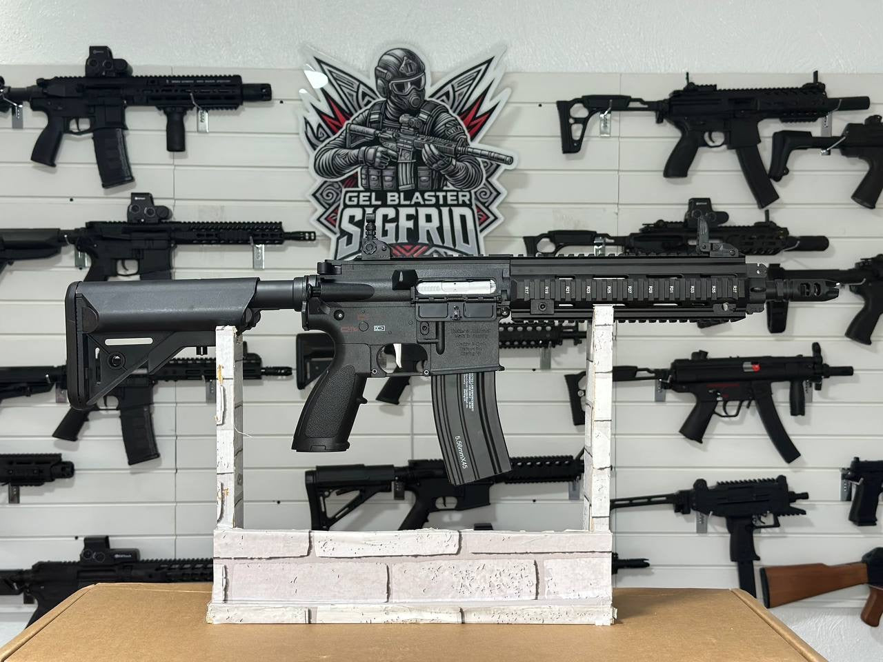 GBS HK416D-S1 Tactical High End Metal Hand guard Metal Gearbox Gel Bla ...